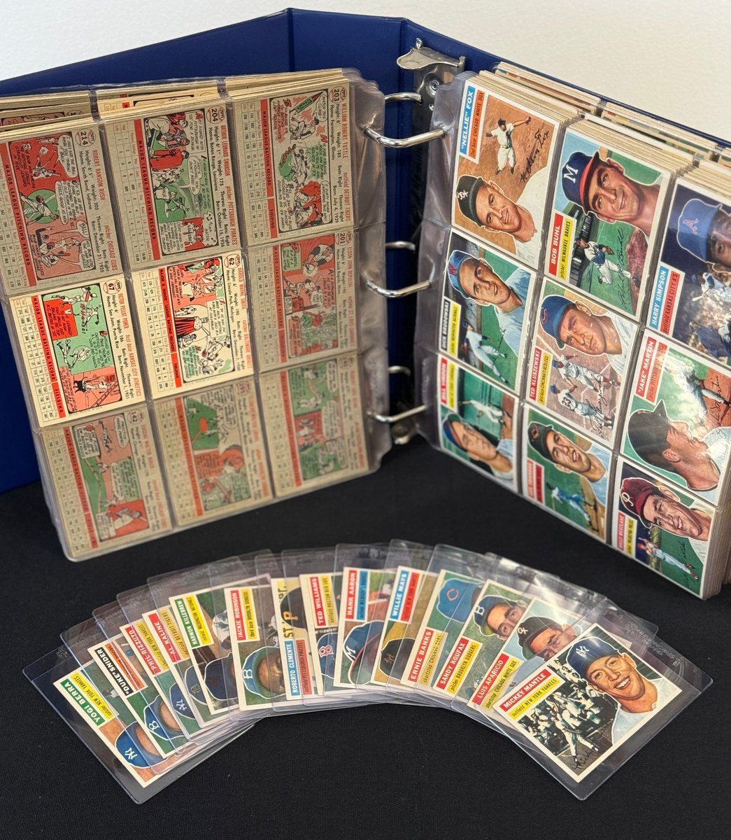 Last of Childhood Collection 1956 Topps Baseball Set W/ Mickey Mantle